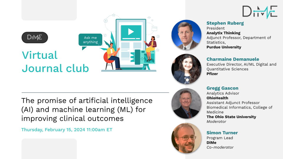 DiMe Journal Club: The promise of artificial intelligence (AI) and ...